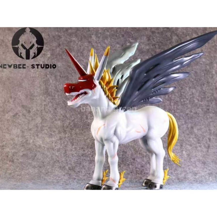 디지몬어드벤처(NewBee STUDIO) 유니몬 리미티드 GK 레진 피규어 – 바나나그린